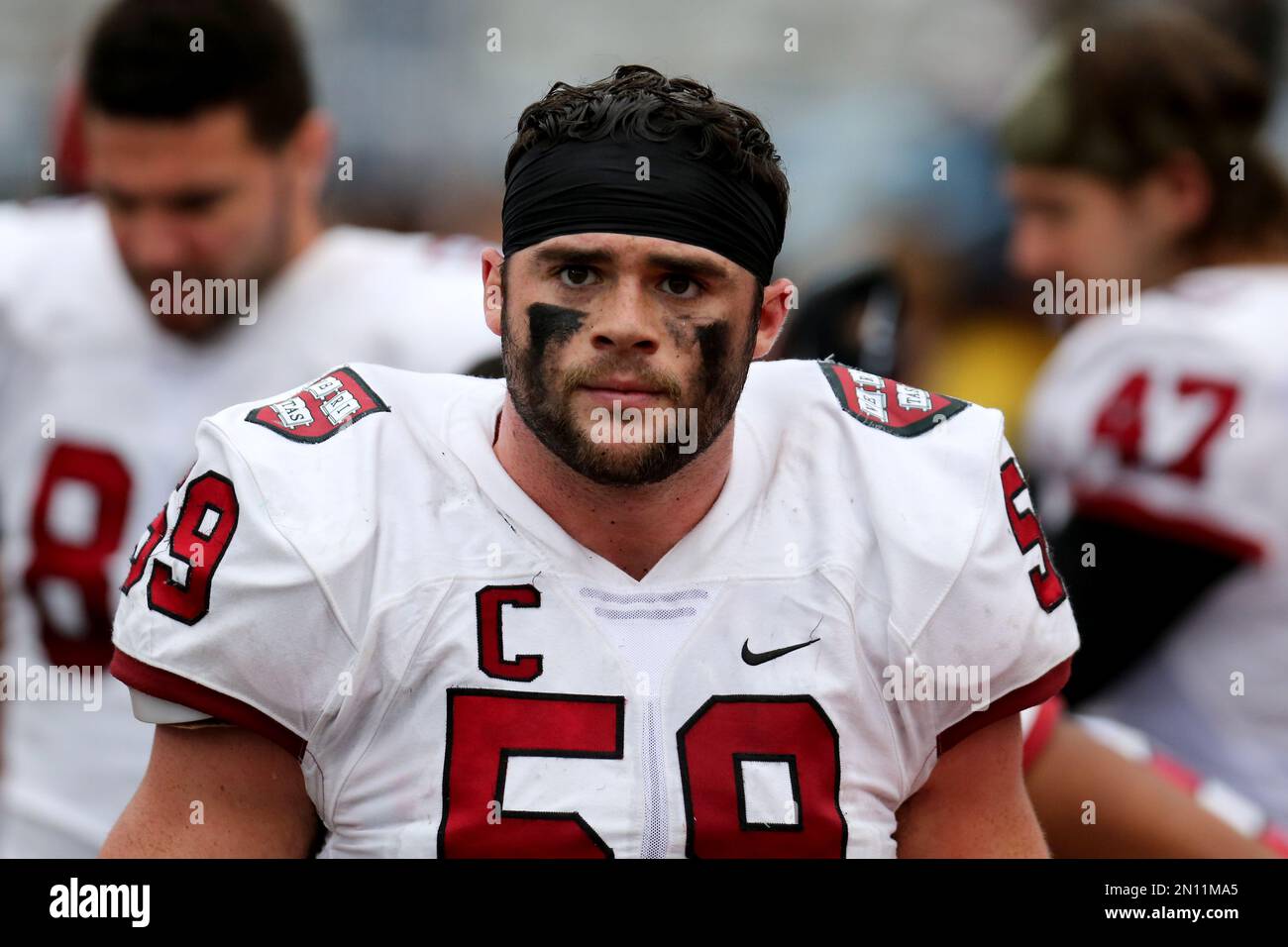 Harvard Crimson's Matt Koran #59 is seen against the Columbia Lions ...