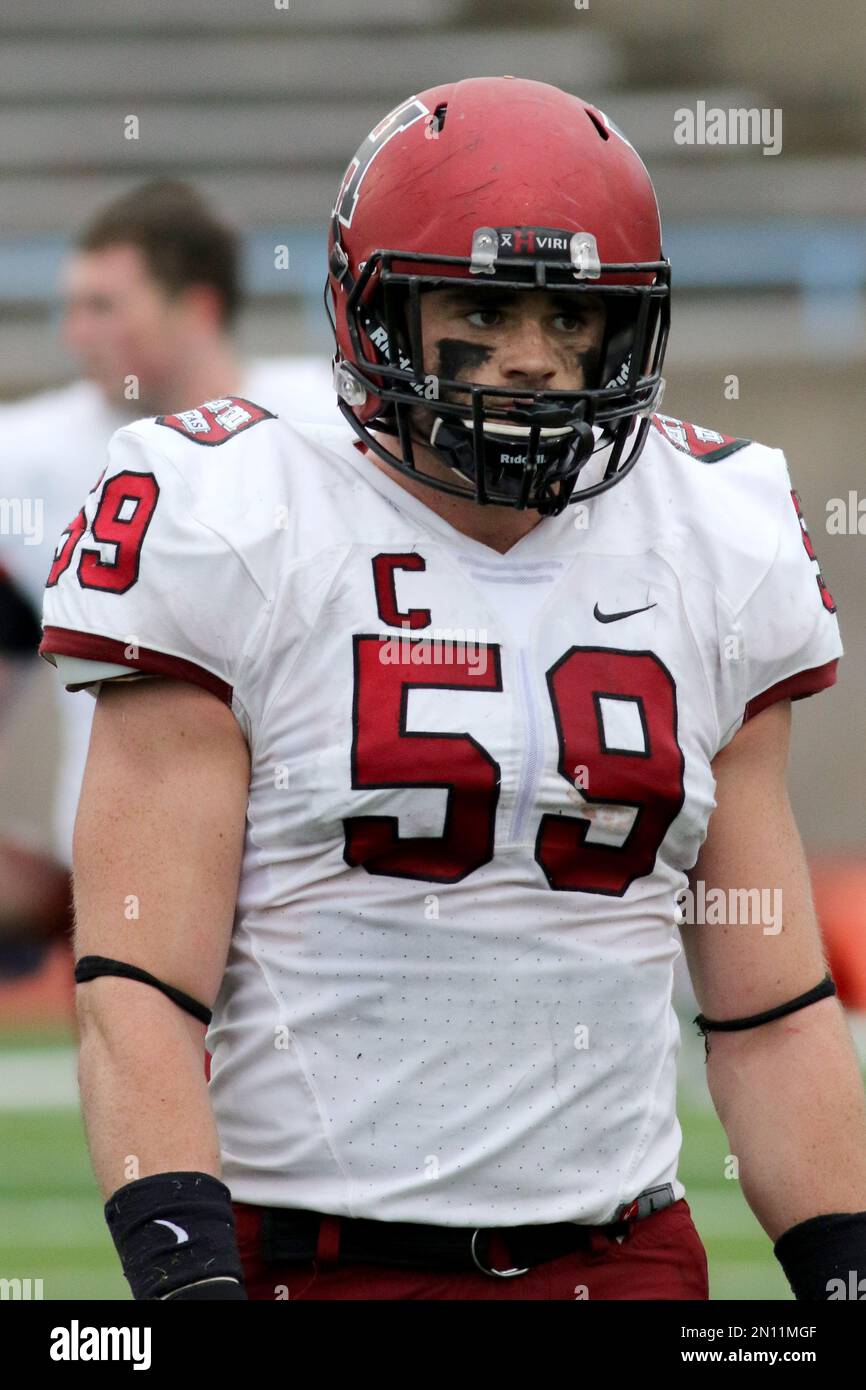 Harvard Crimson's Matt Koran #59 is seen against the Columbia Lions ...