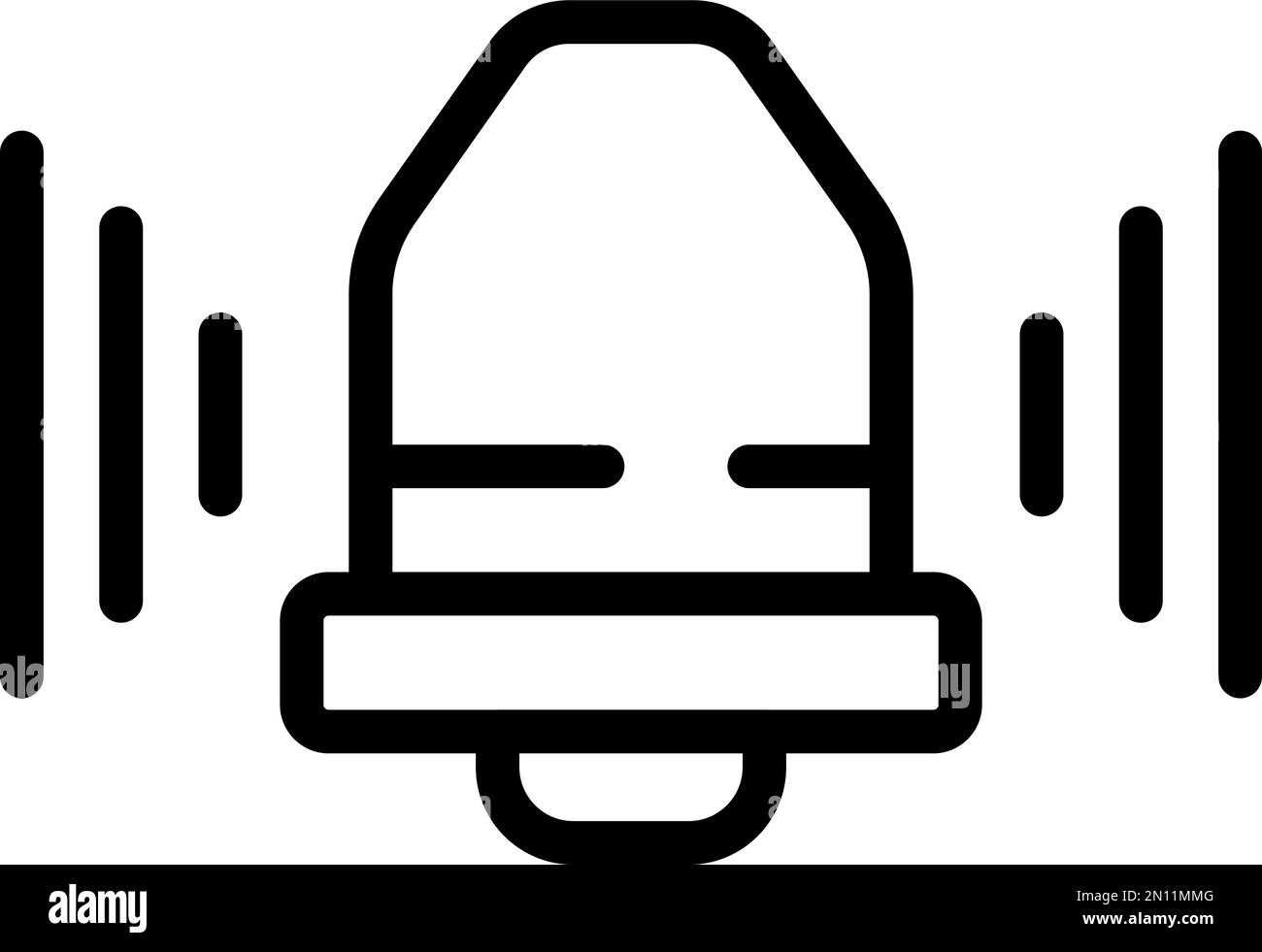 Alarm siren icon outline vector. Air raid. Alert war Stock Vector Image ...