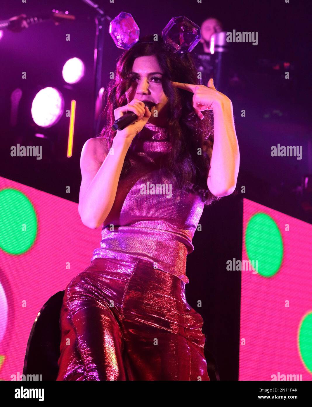 Singer-songwriter Marina Diamandis performs in concert as Marina And ...