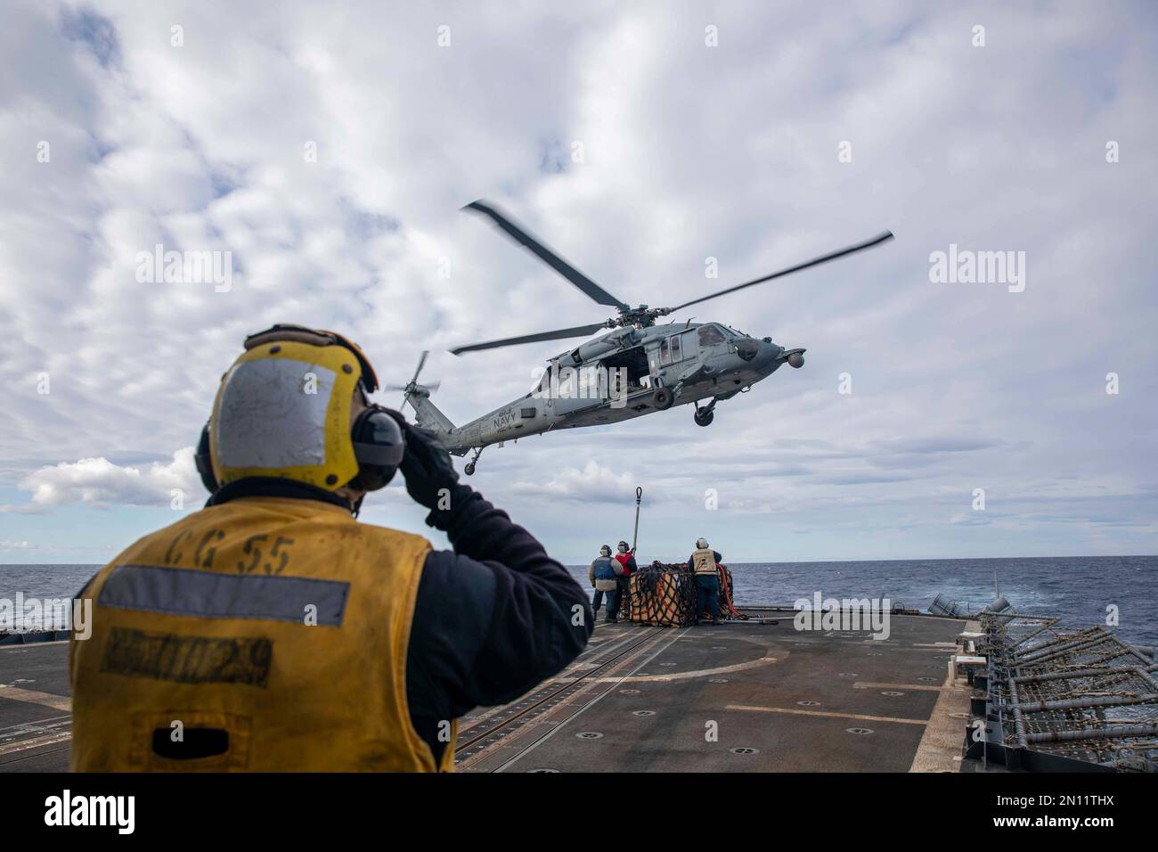 230111-N-TC847-1216 ADRIATIC SEA (Jan. 11, 2023) Boatswain’s Mate 2nd Class Justice Morgan ...