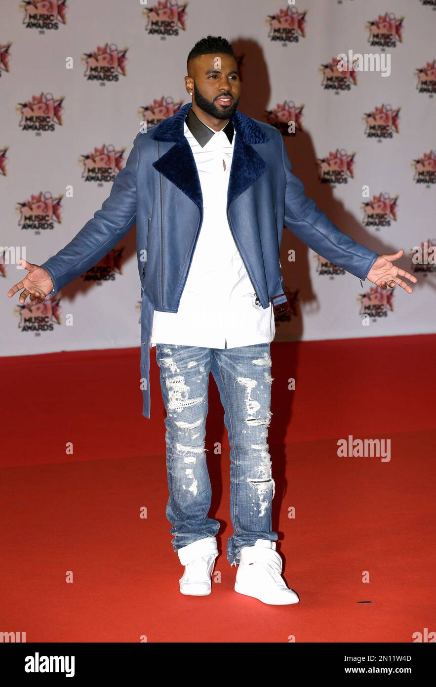 US singer Jason Derulo arrives at the Cannes festival palace, to take ...