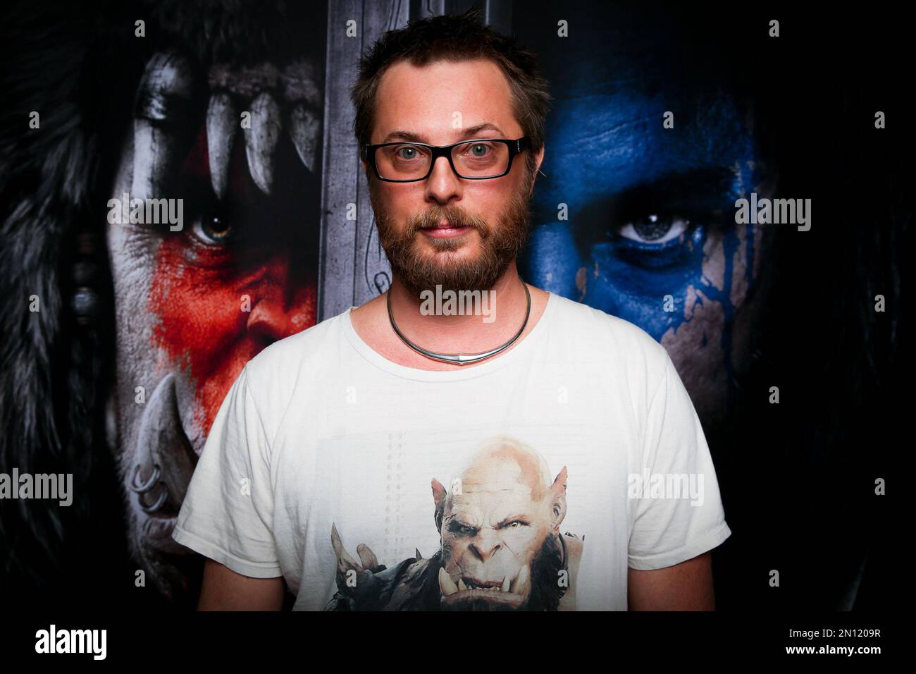 Duncan Jones poses for a portrait during Blizzcon at the Anaheim ...