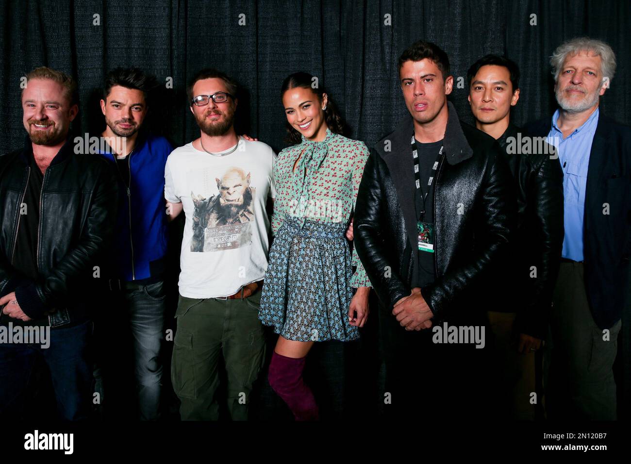 Ben Foster, from left, Dominic Cooper, Duncan Jones, Paula Patton, Toby ...