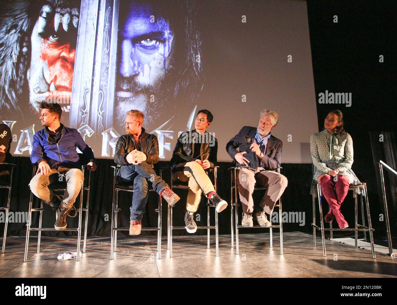 Dominic Cooper, from left, Ben Foster, Daniel Wu, Clancy Brown and ...