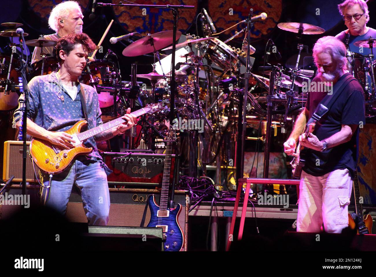 Bill Kreutzmann, from left, John Mayer, Bob Weir and Mickey Hart of the ...