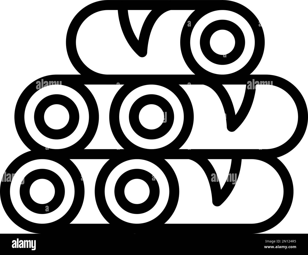 Chinese spring roll icon outline vector. Food cuisine. Cheese meal ...