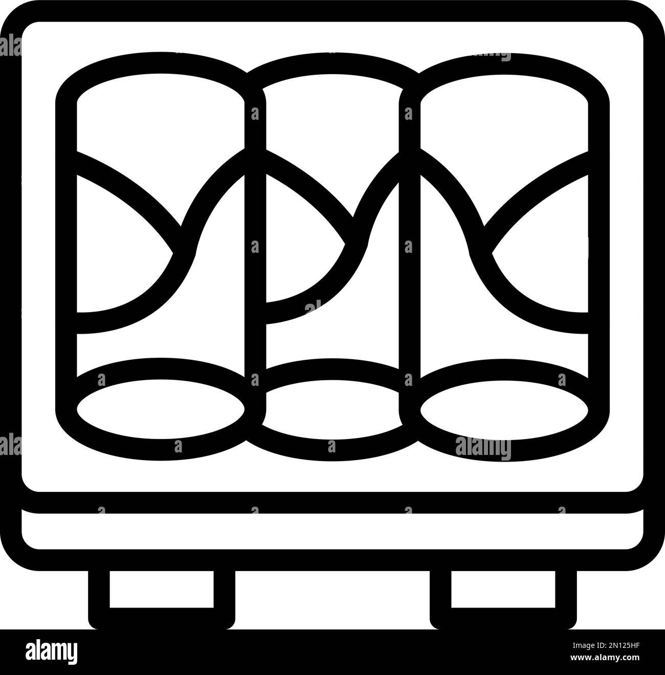 Spring roll icon outline vector. Food cuisine. Asian menu Stock Vector ...