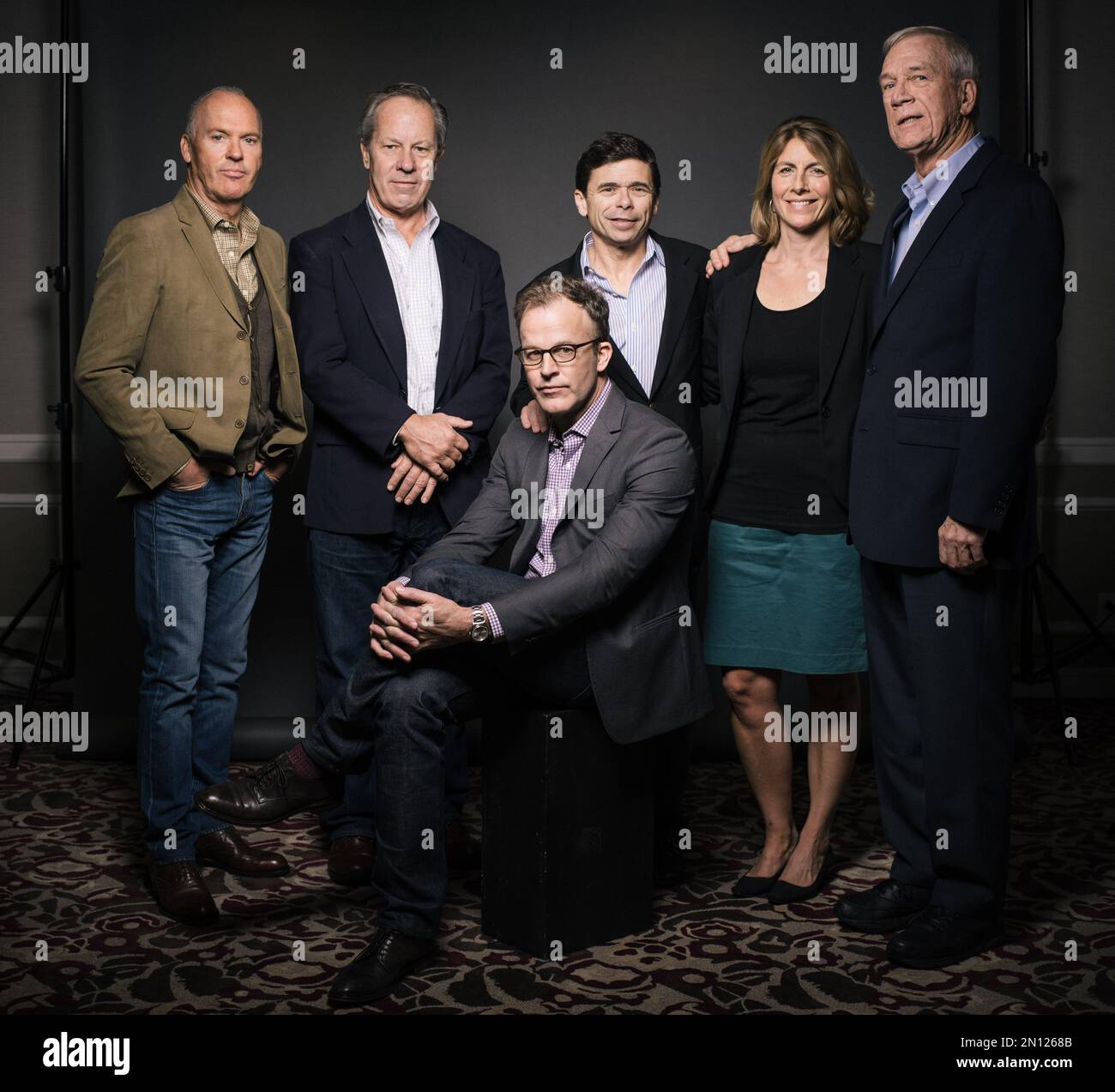 (From left to right) Michael Keaton, Walter Robinson, Michael Rezendes ...