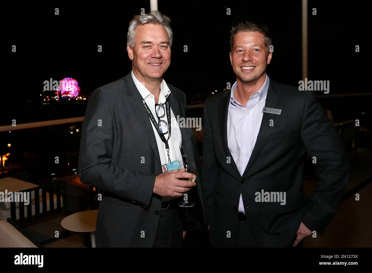 Robin Burt, left, and Derek Haug attend the AFM Platinum Badge Holders ...