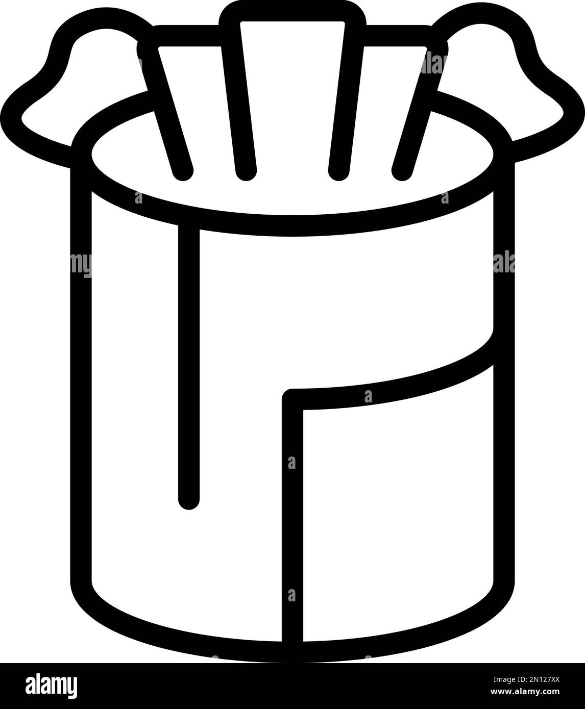 Spring roll box icon outline vector. Food cuisine. Chinese meal Stock ...