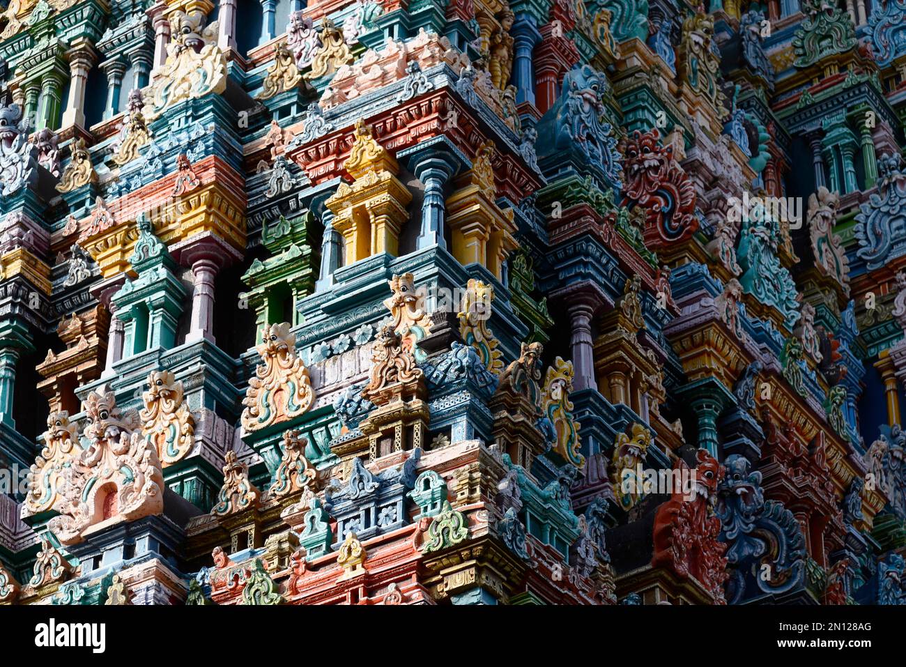 Meenakshi amman temple close up hi-res stock photography and images - Alamy