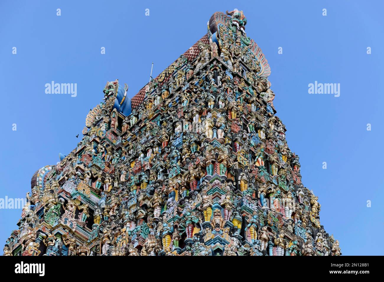 Meenakshi amman temple close up hi-res stock photography and images - Alamy