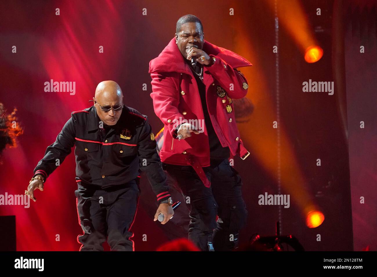 Spliff Star, left, and Busta Rhymes perform Spliff Star, left, and Busta Rhymes perform