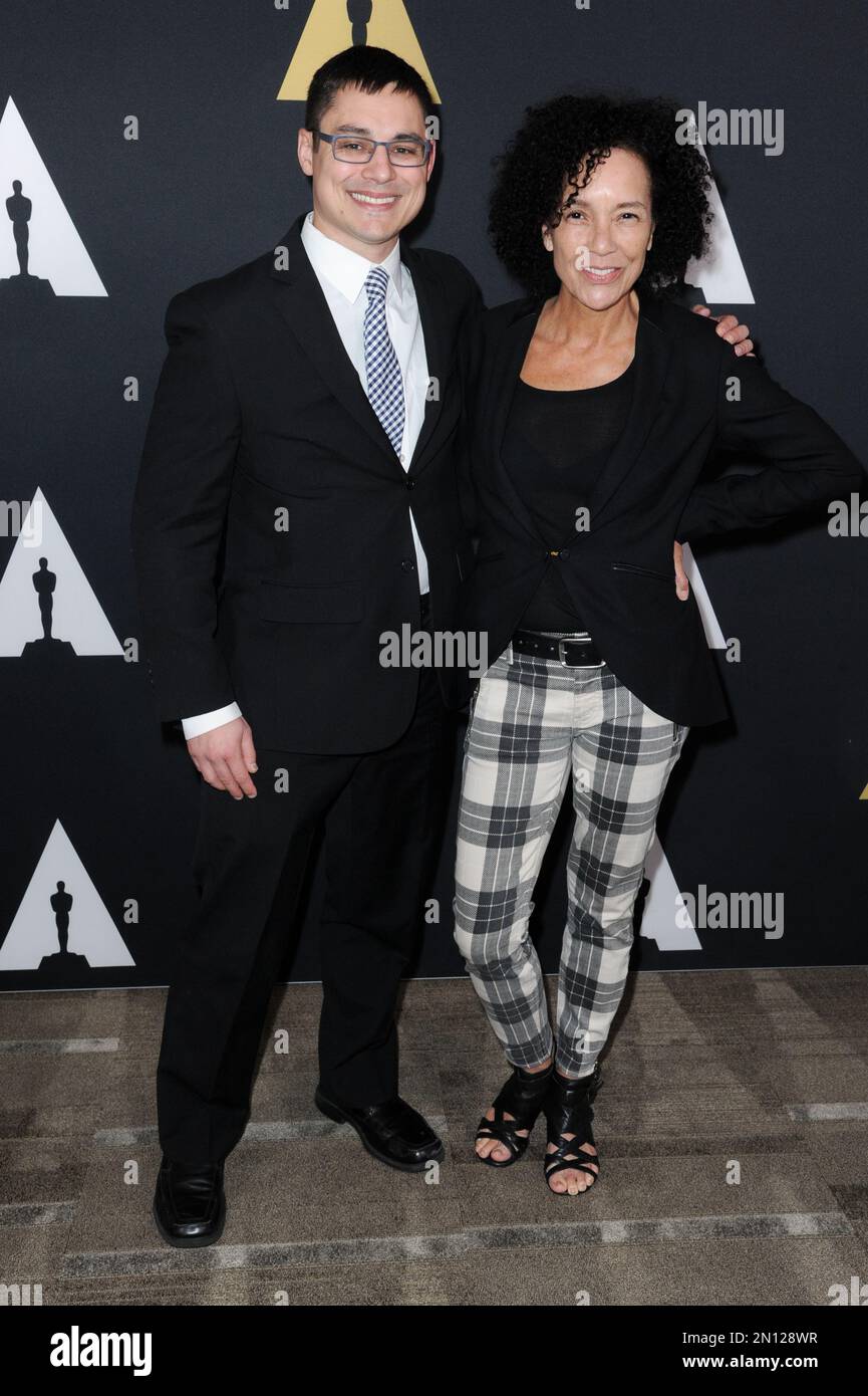 Sam Regnier and producer Stephanie Allain attend the Academy Nicholl ...