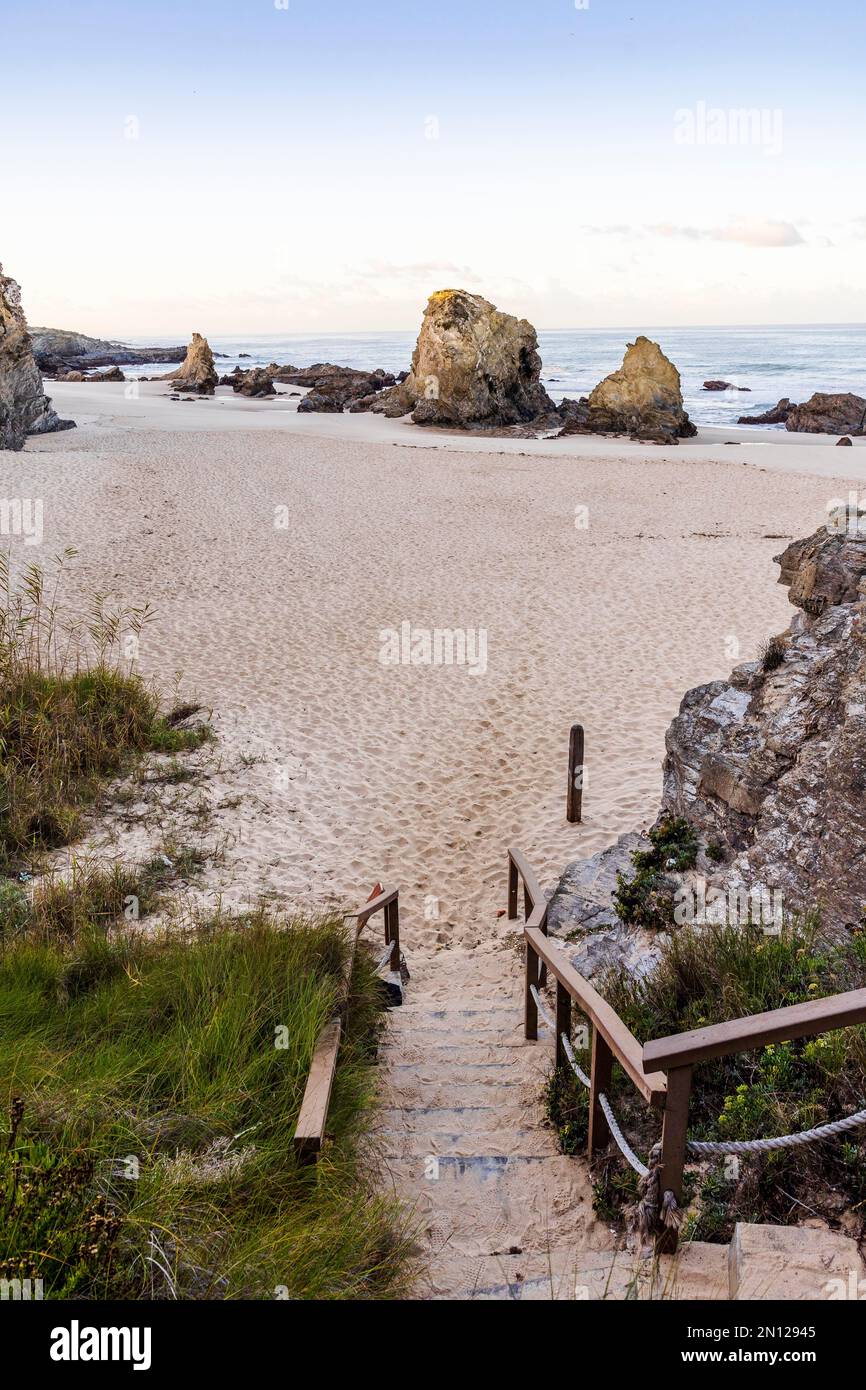 Beautiful landscape and seascape with rock formation in Samoqueira ...