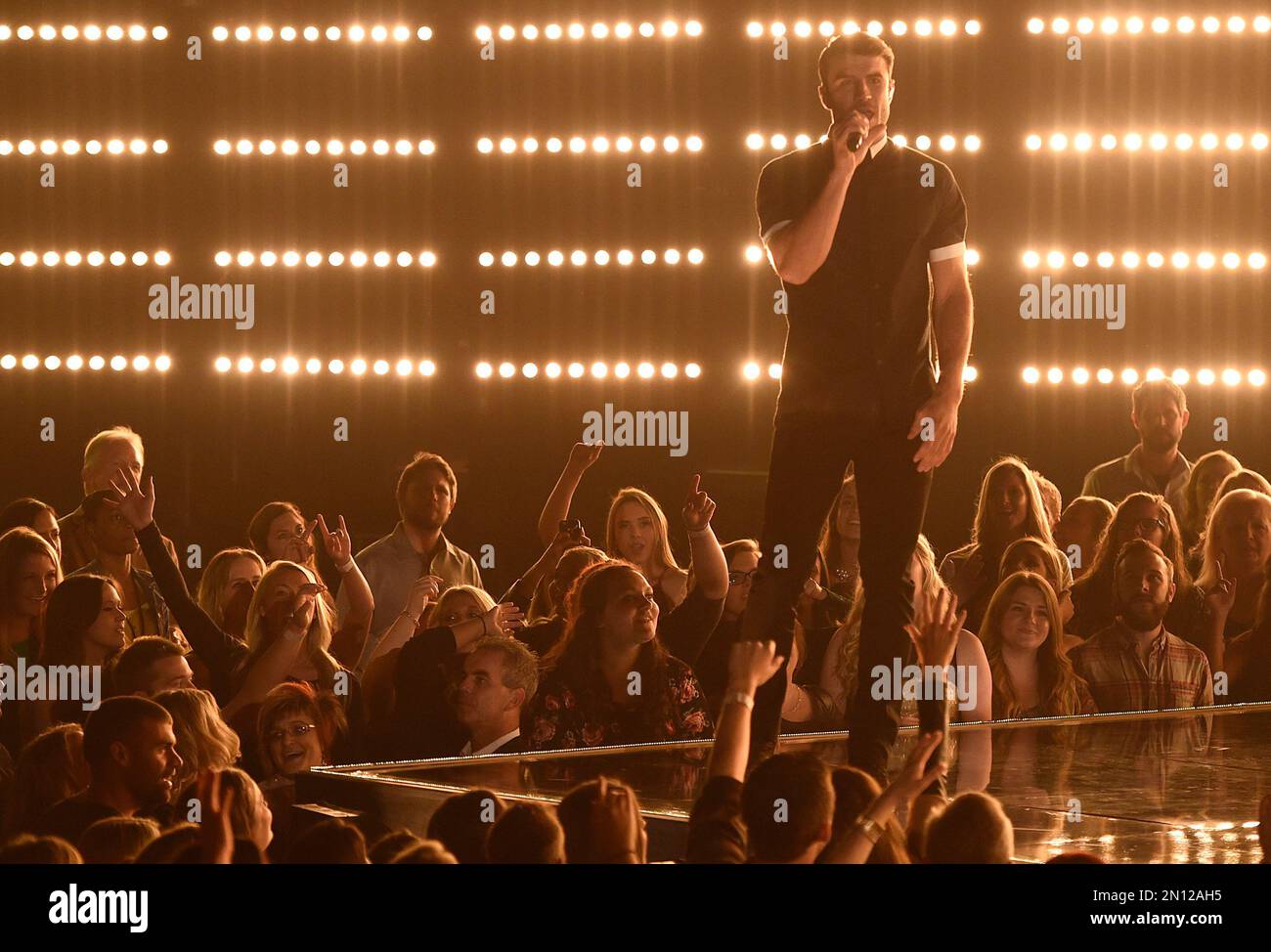 Sam Hunt at the 49th annual CMA Awards at the Bridgestone Arena on ...