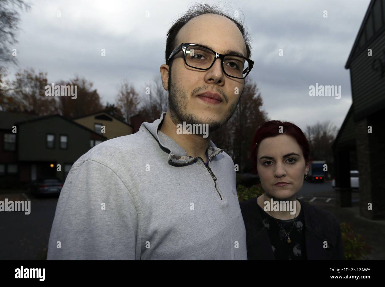 Chris Collins, left, poses for a photo with his wife, Kellie, outside ...