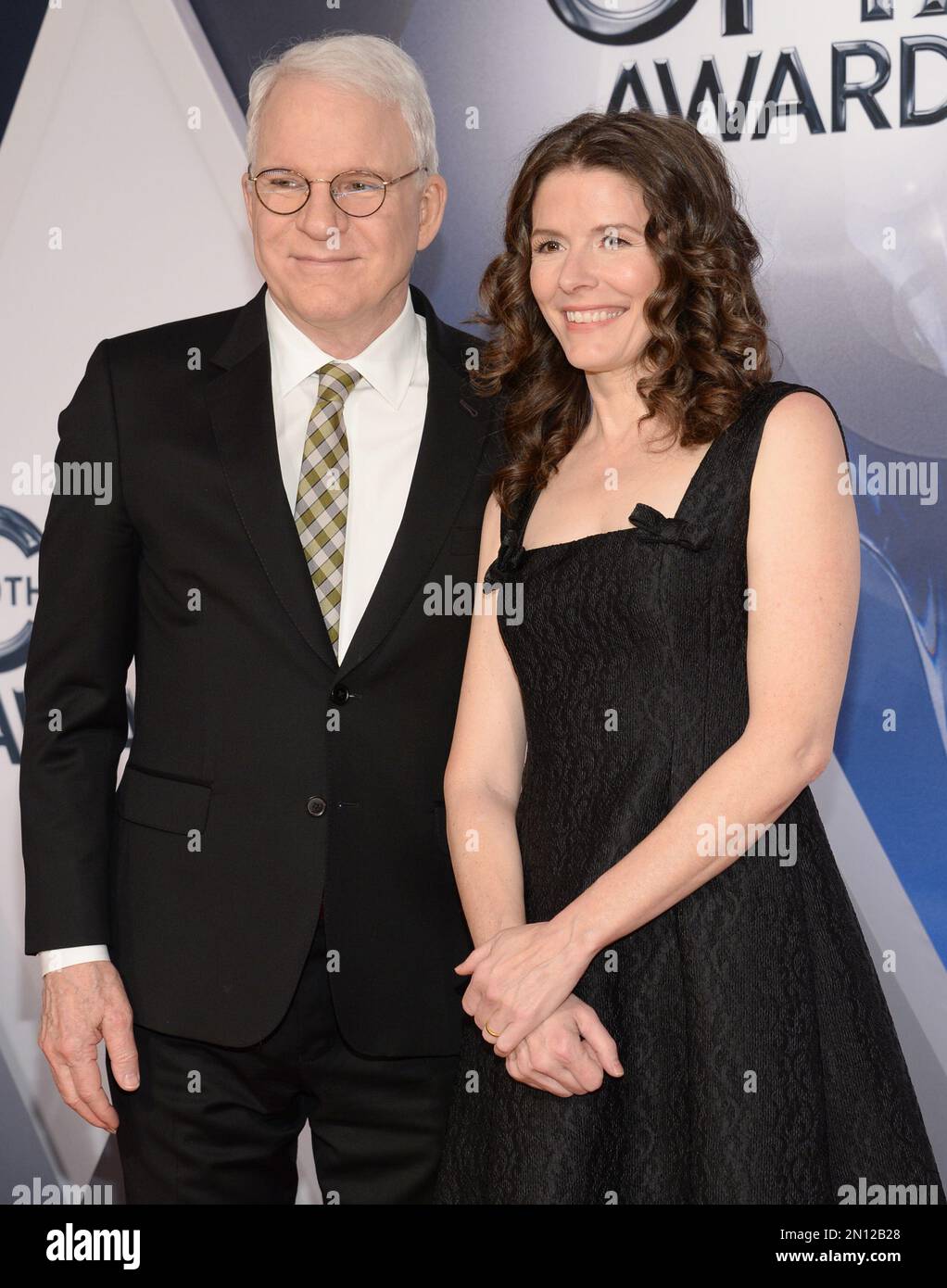 Steve Martin, left, and Edie Brickell arrive at the 49th annual CMA ...