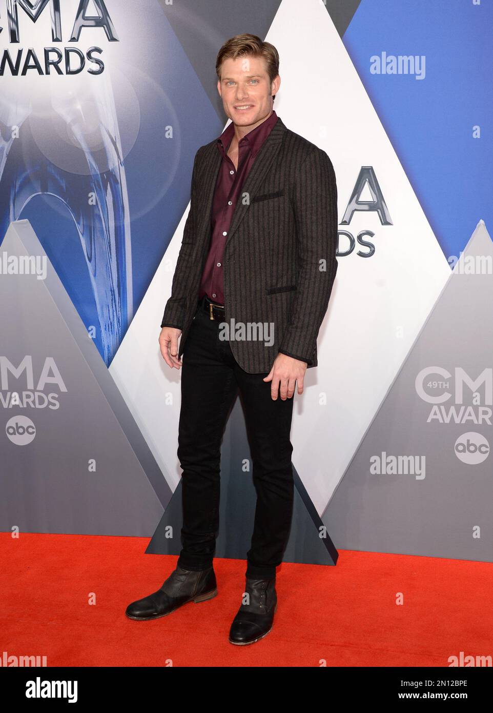 Chris Carmack arrives at the 49th annual CMA Awards at the Bridgestone ...
