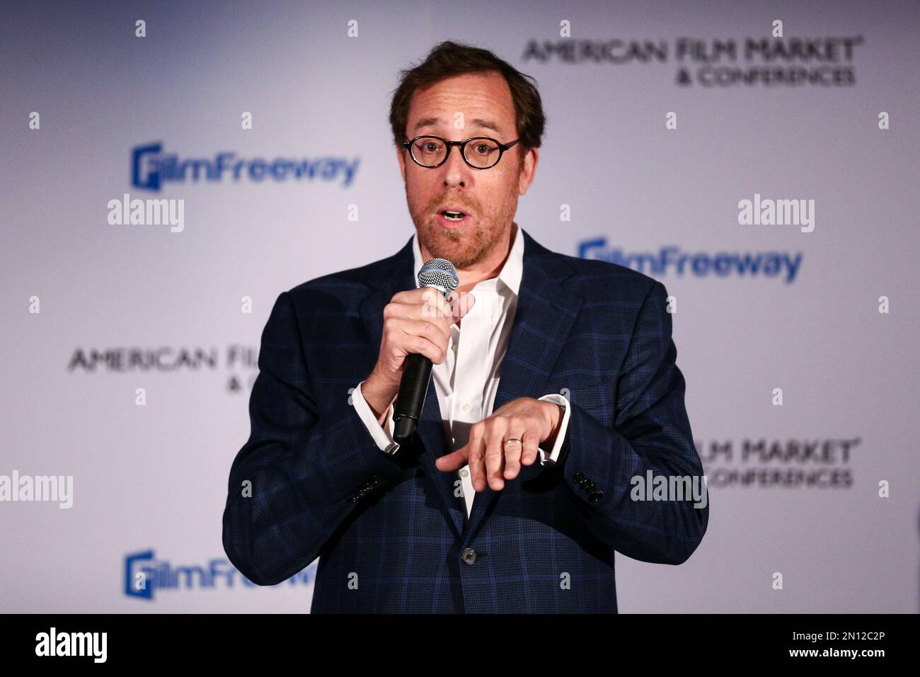 Rob Minkoff attends the GFM Blazing Samurai Presentation during the ...