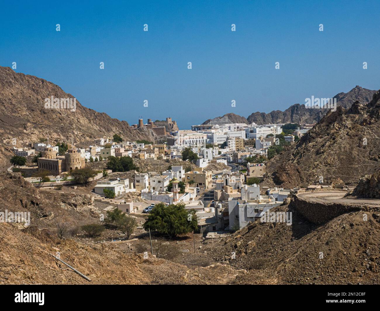 Historic Old City of Muscat, Oman, Asia Stock Photo - Alamy