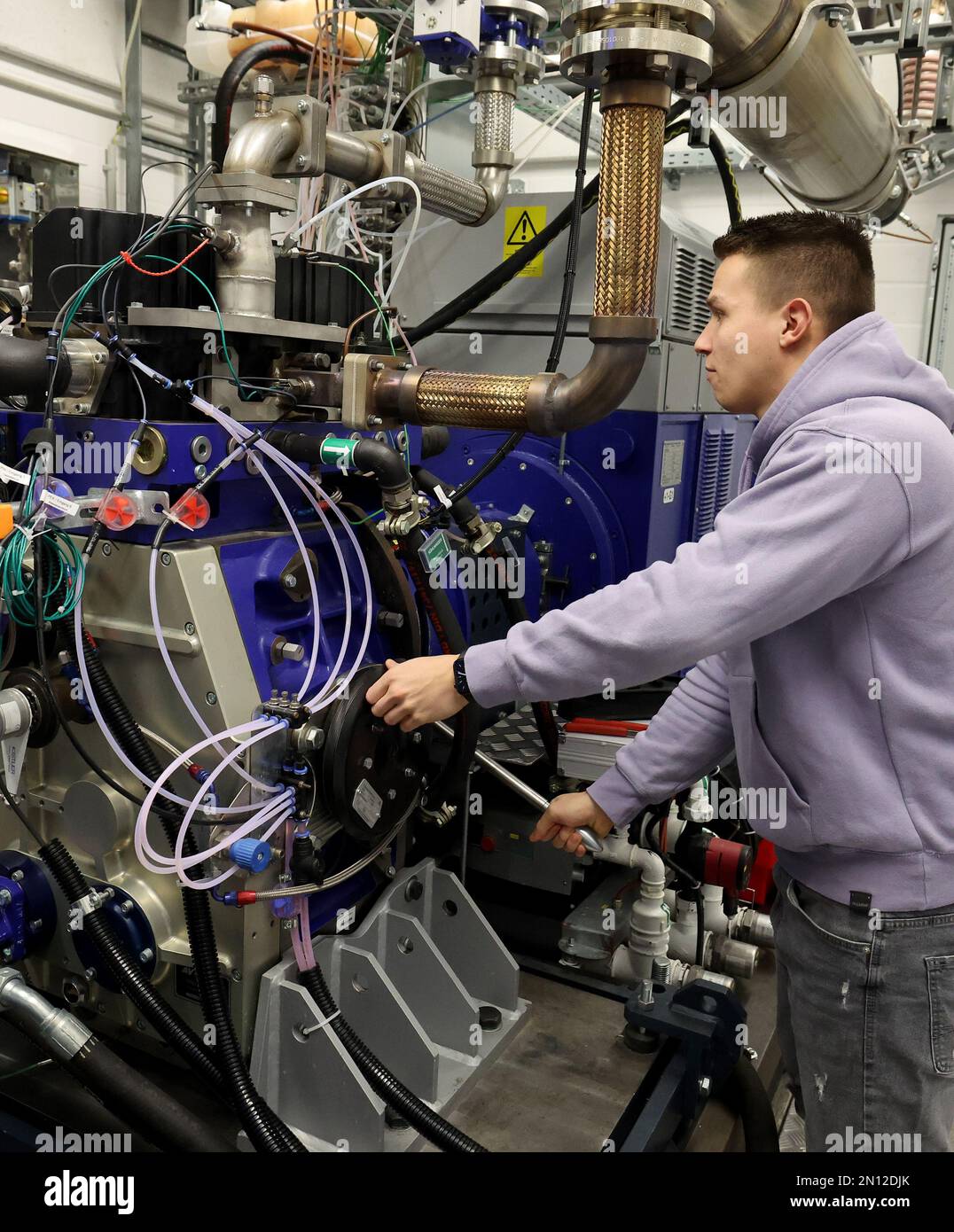 Rostock, Germany. 03rd Feb, 2023. In the machine laboratory of the ...