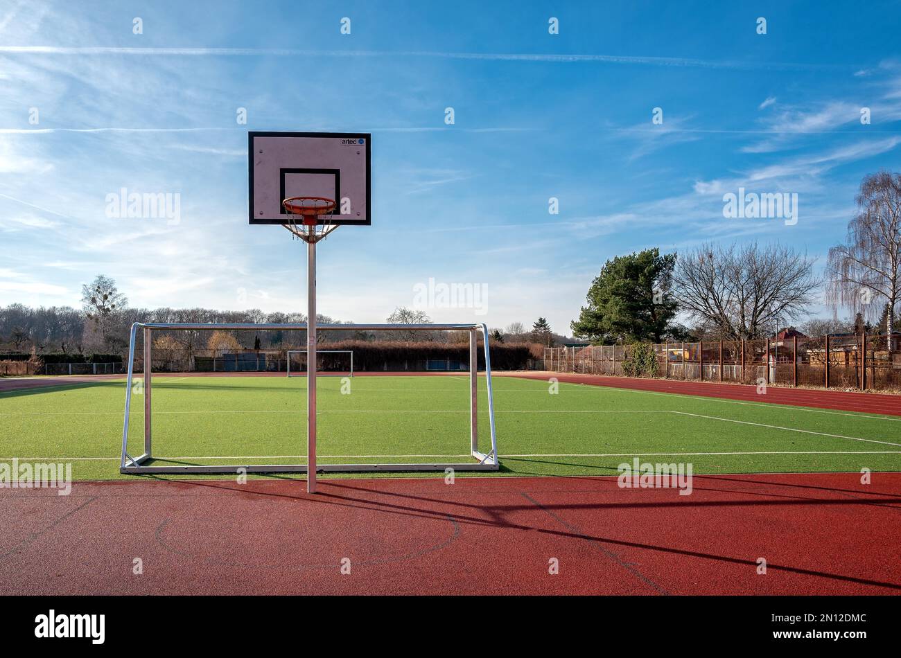 Sports school ground hi-res stock photography and images - Alamy