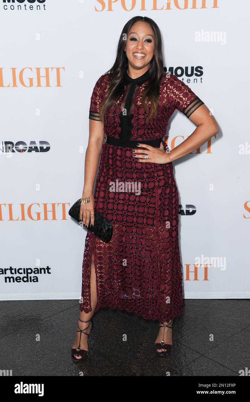 Actress Tia Mowry attends the LA premiere of "Spotlight" held at the ...