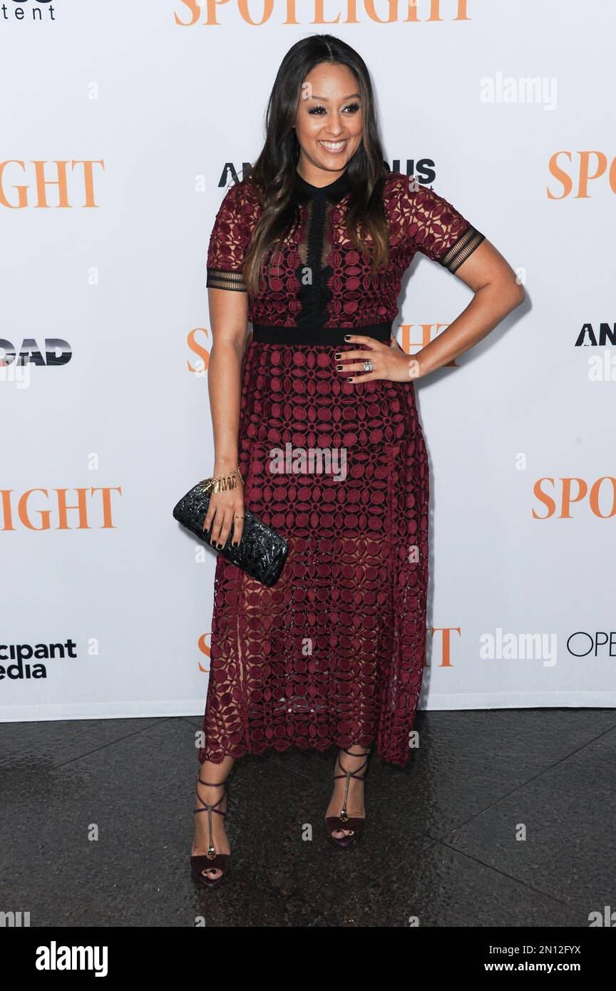 Actress Tia Mowry attends the LA premiere of "Spotlight" held at the ...