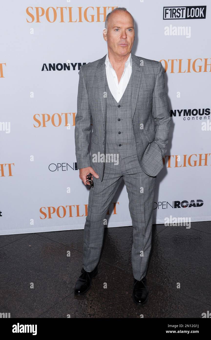 Actor Michael Keaton attends the LA premiere of "Spotlight" held at the ...