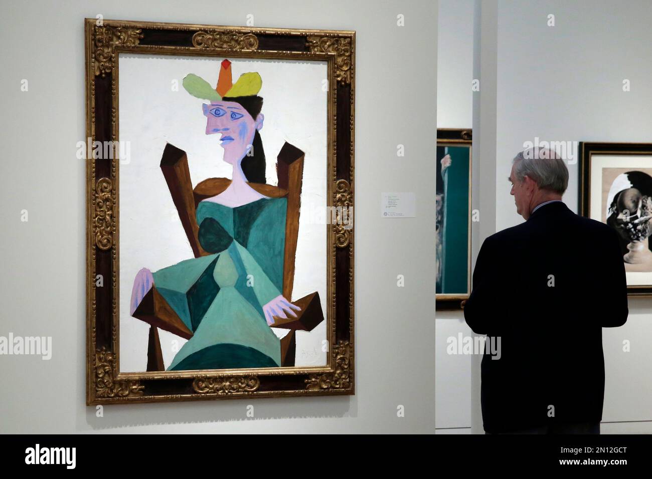 Pablo Picasso’s “Woman Seated on a Chair,” a portrait of the artist’s ...