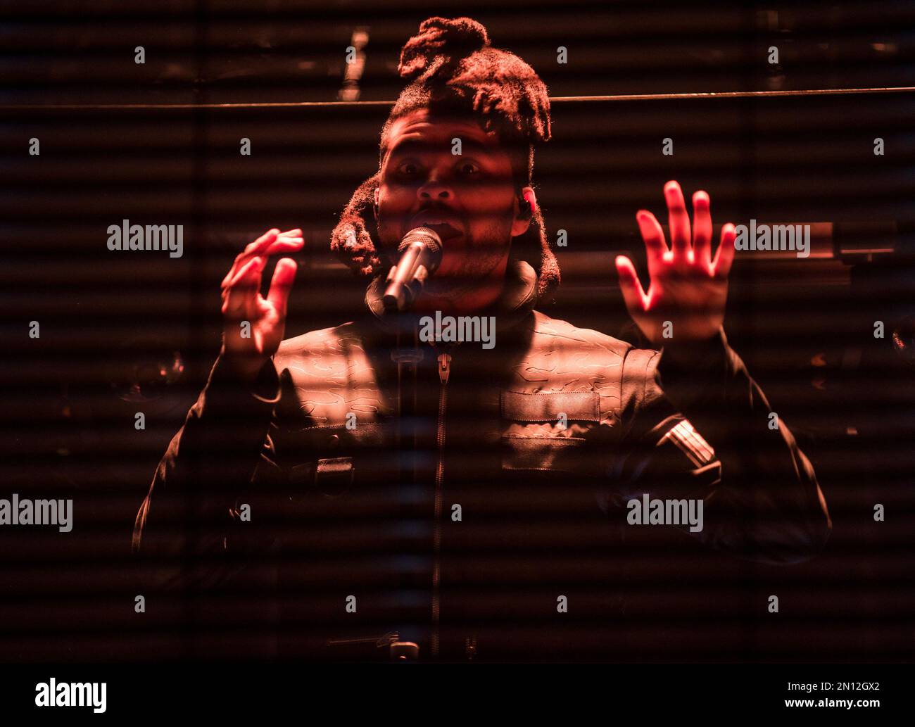 The Weeknd performs at the opening night of his "The Madness Fall Tour ...