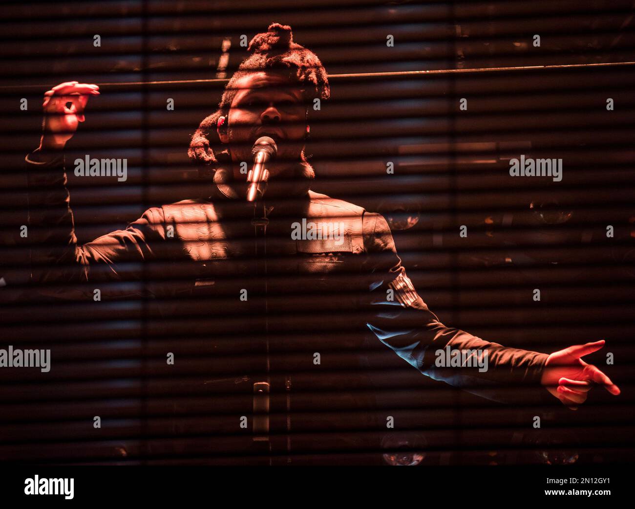 The Weeknd performs at the opening night of his "The Madness Fall Tour ...