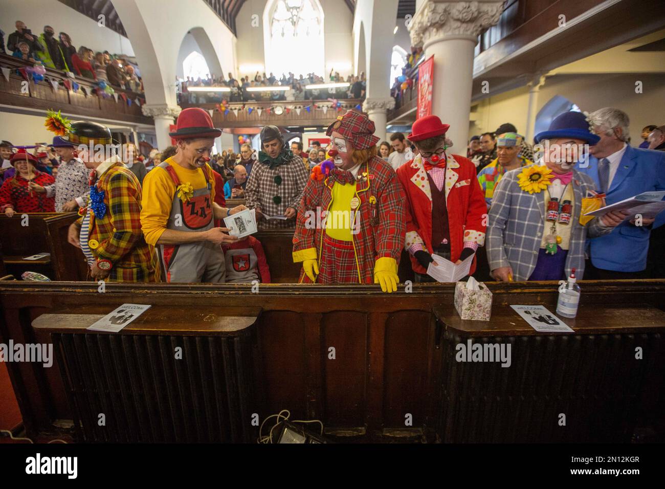 London, England, UK. 5th Feb, 2023. Clowns take part in the 73rd annual ...