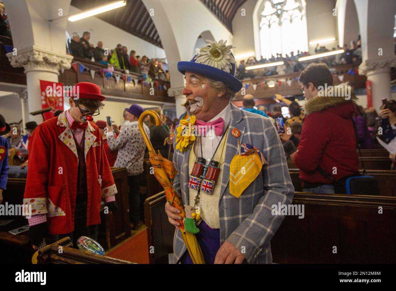 London, England, UK. 5th Feb, 2023. Clowns take part in the 73rd annual ...