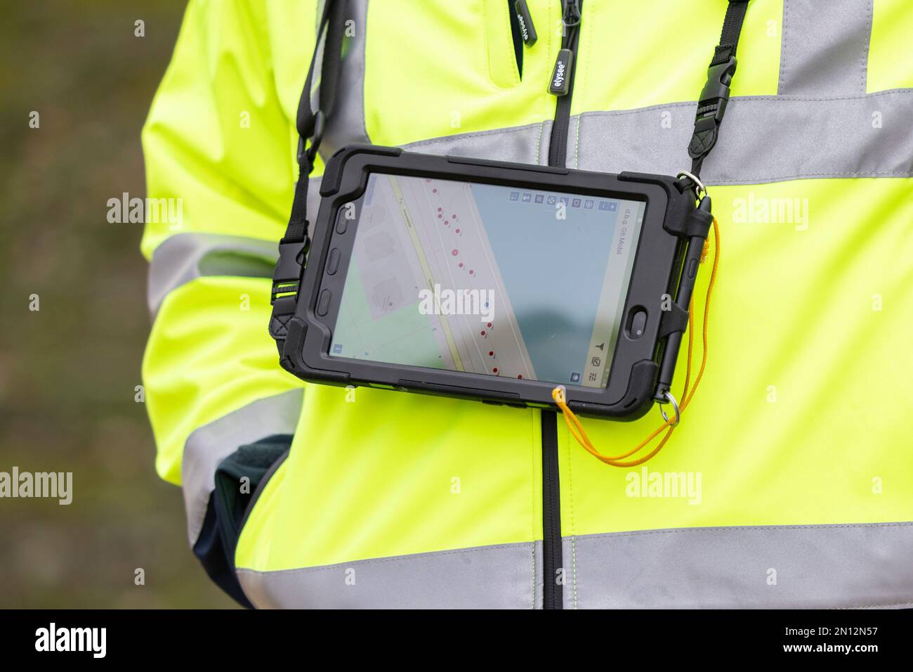25 January 2023, Hesse, Frankfurt/Main: The digital tree cadastre with ...