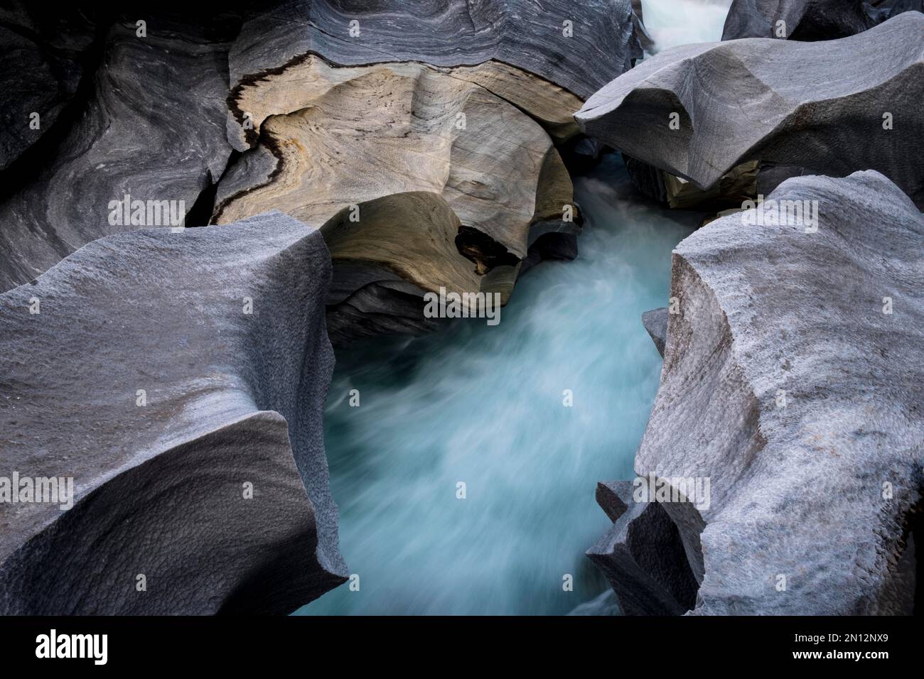 Marmorslottet, the marble castle on the Glomåga River, Marble Gorge ...