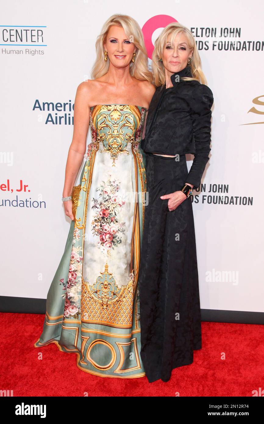 Sandra Lee, left, and Judith Light, right, attend the Elton John AIDS ...
