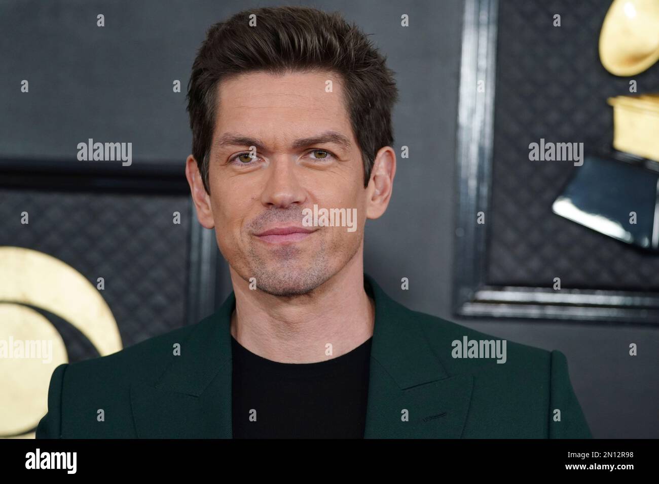 Steve Howey arrives at the 65th annual Grammy Awards on Sunday, Feb. 5 ...