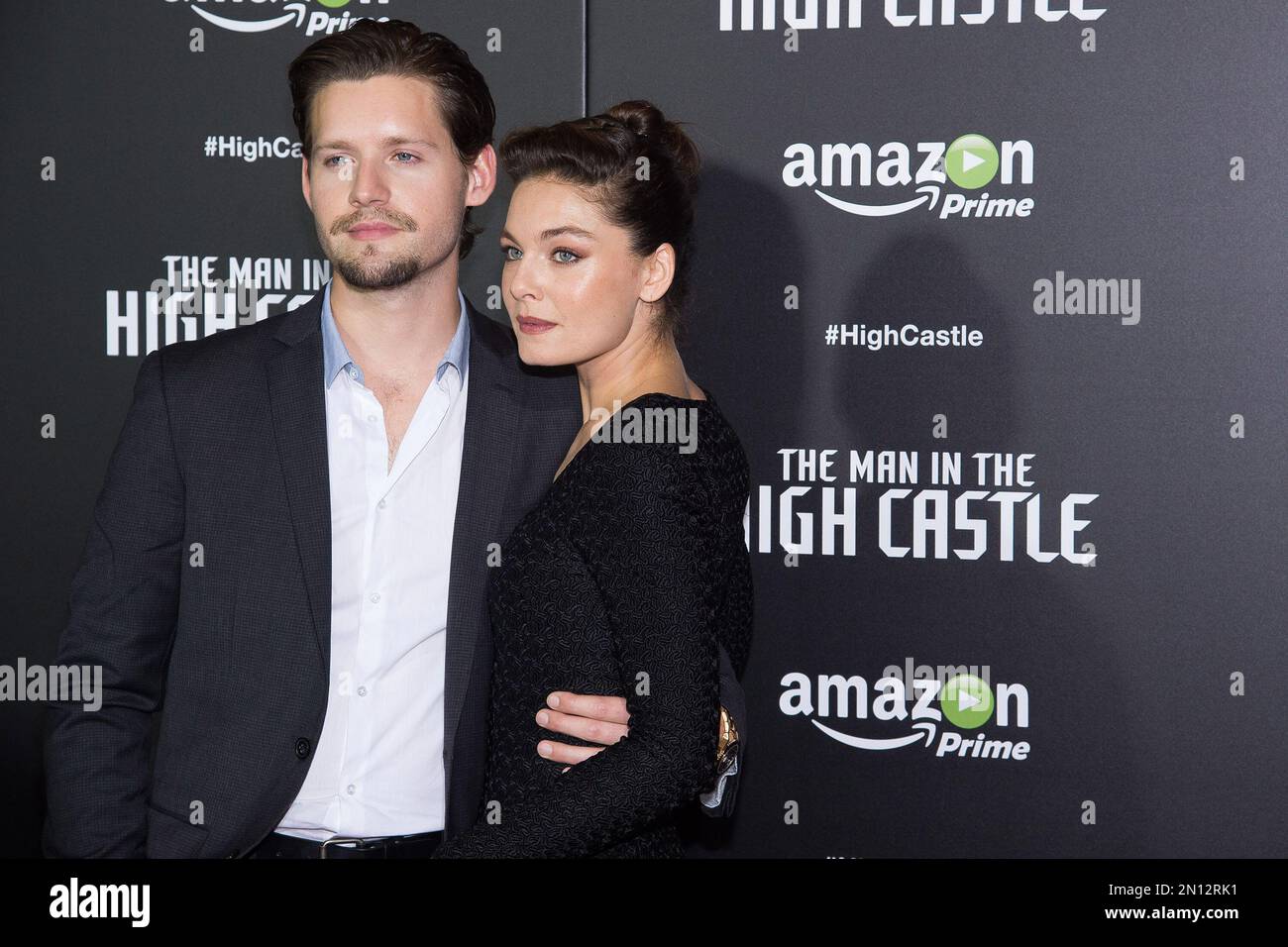 Luke Kleintank and Alexa Davalos attend the Amazon original series "The ...