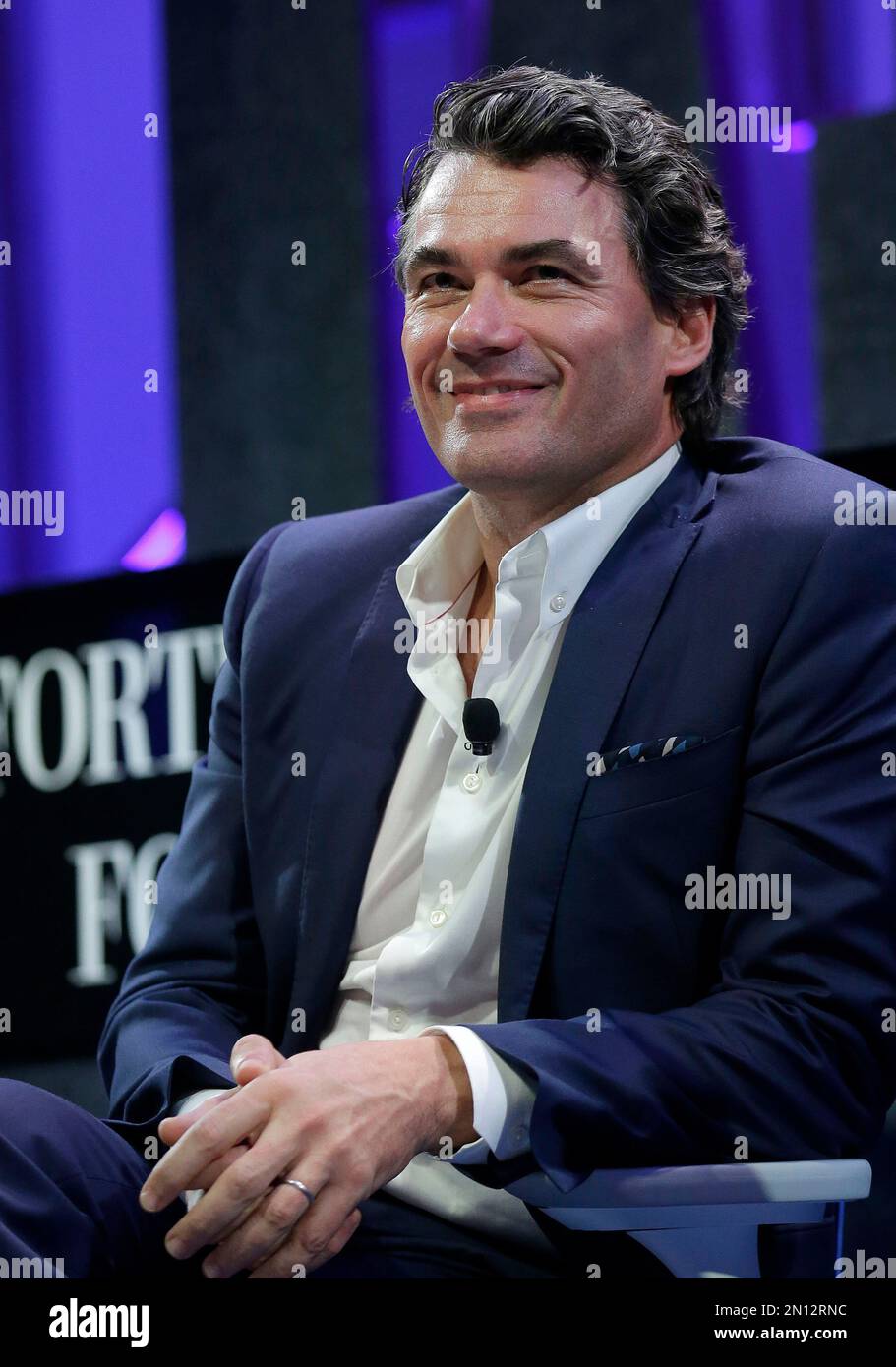 Gavin Patterson, CEO, BT Group plc, sits on a panel at the Fortune ...