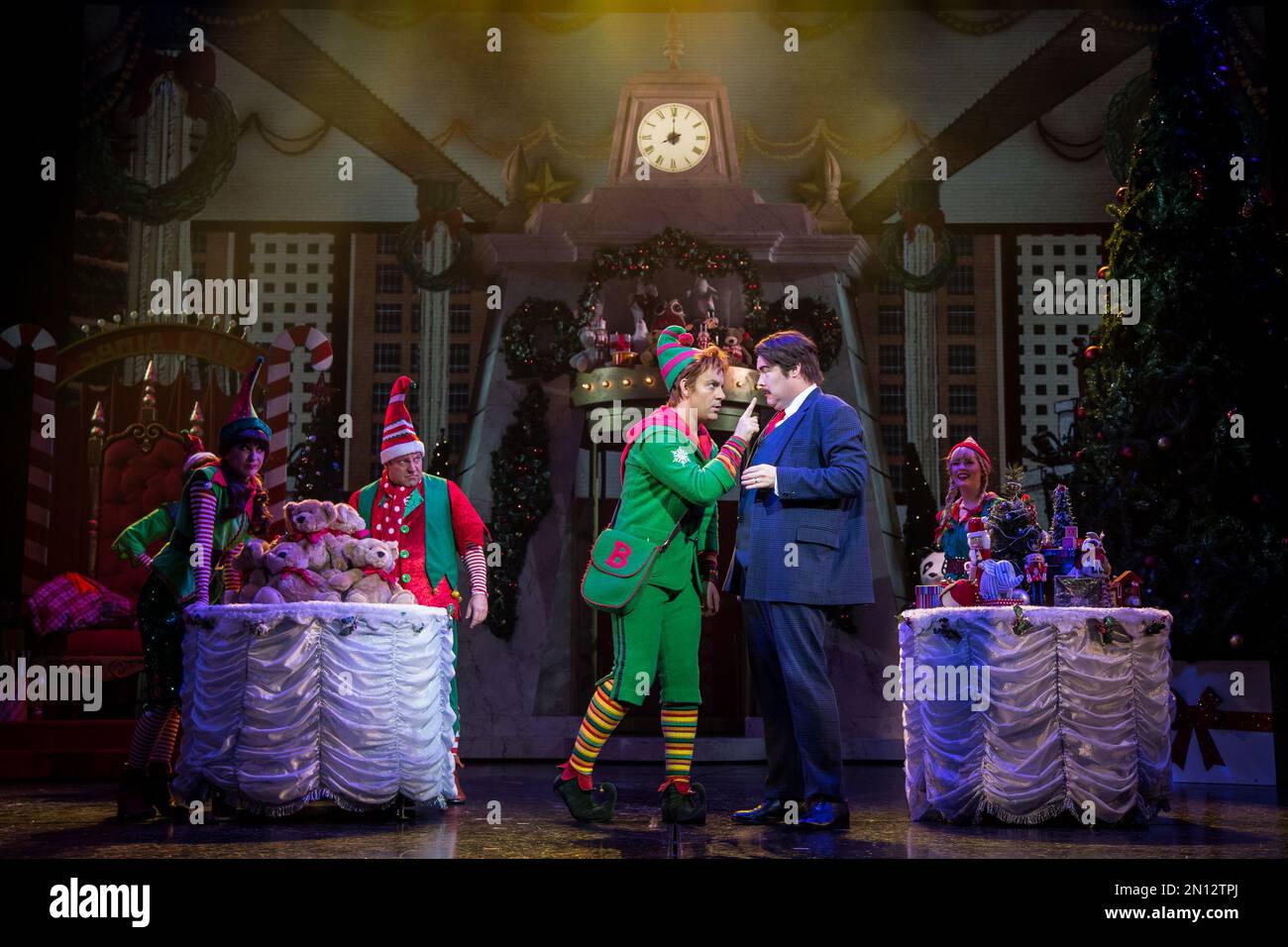 Ben Forster and Graham Lappin perform on stage during a preview of the ...