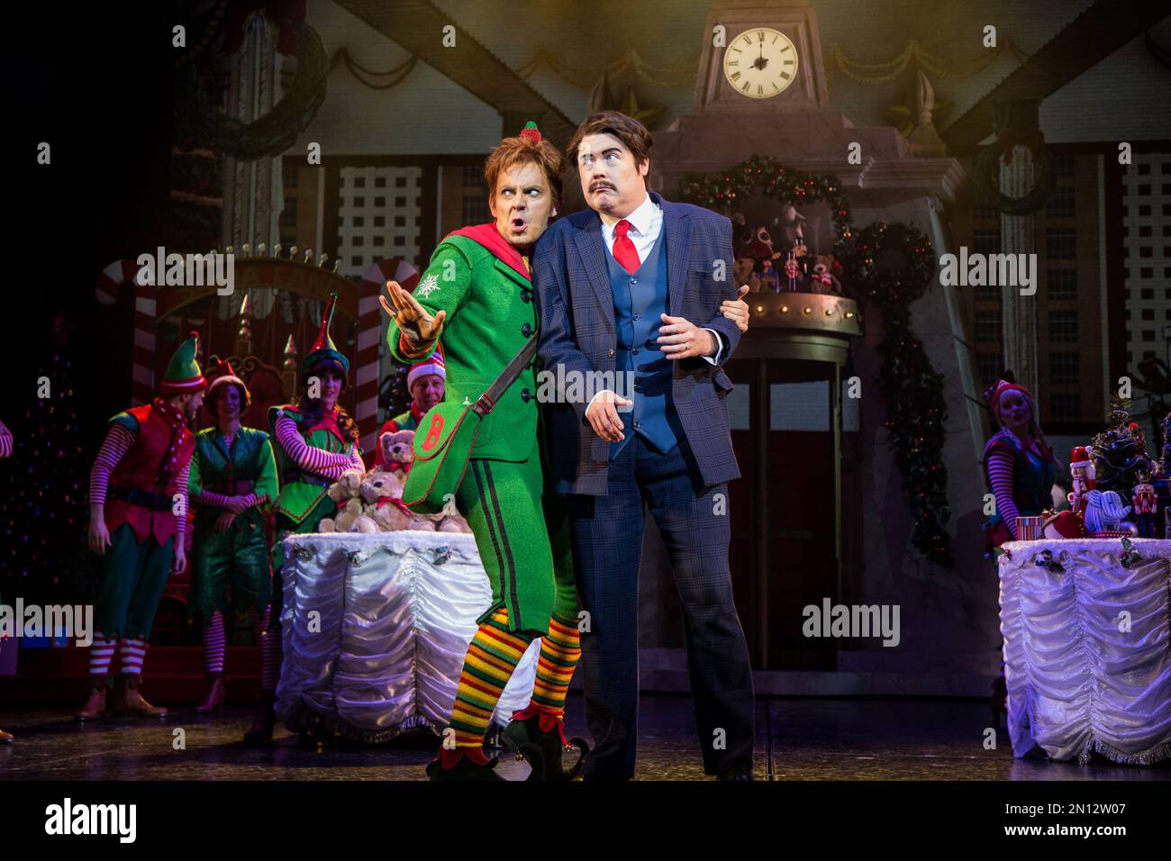 Ben Forster and Graham Lappin perform on stage during a preview of the ...