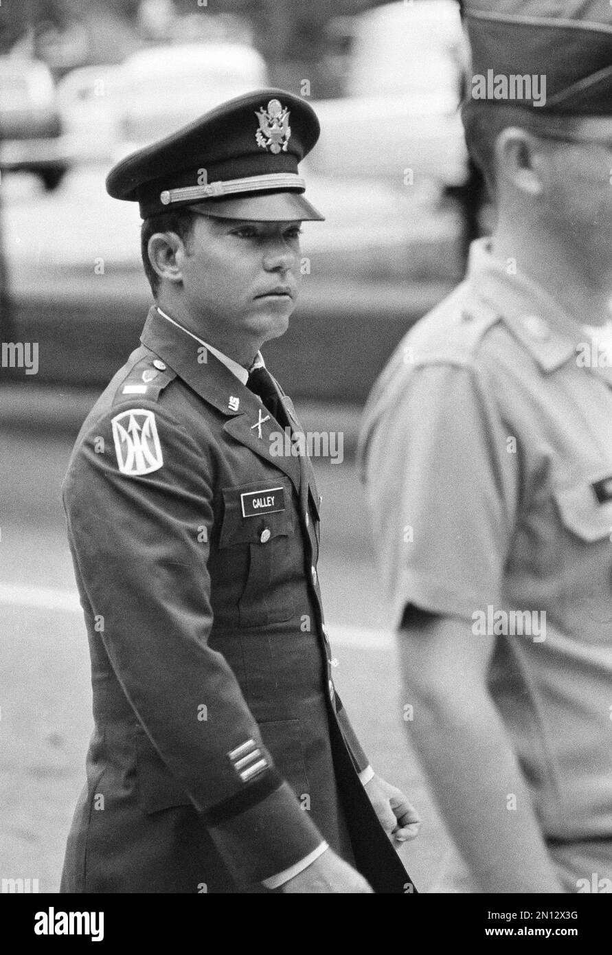 Lt. William Calley is pictured in 1971. (AP Photo Stock Photo - Alamy