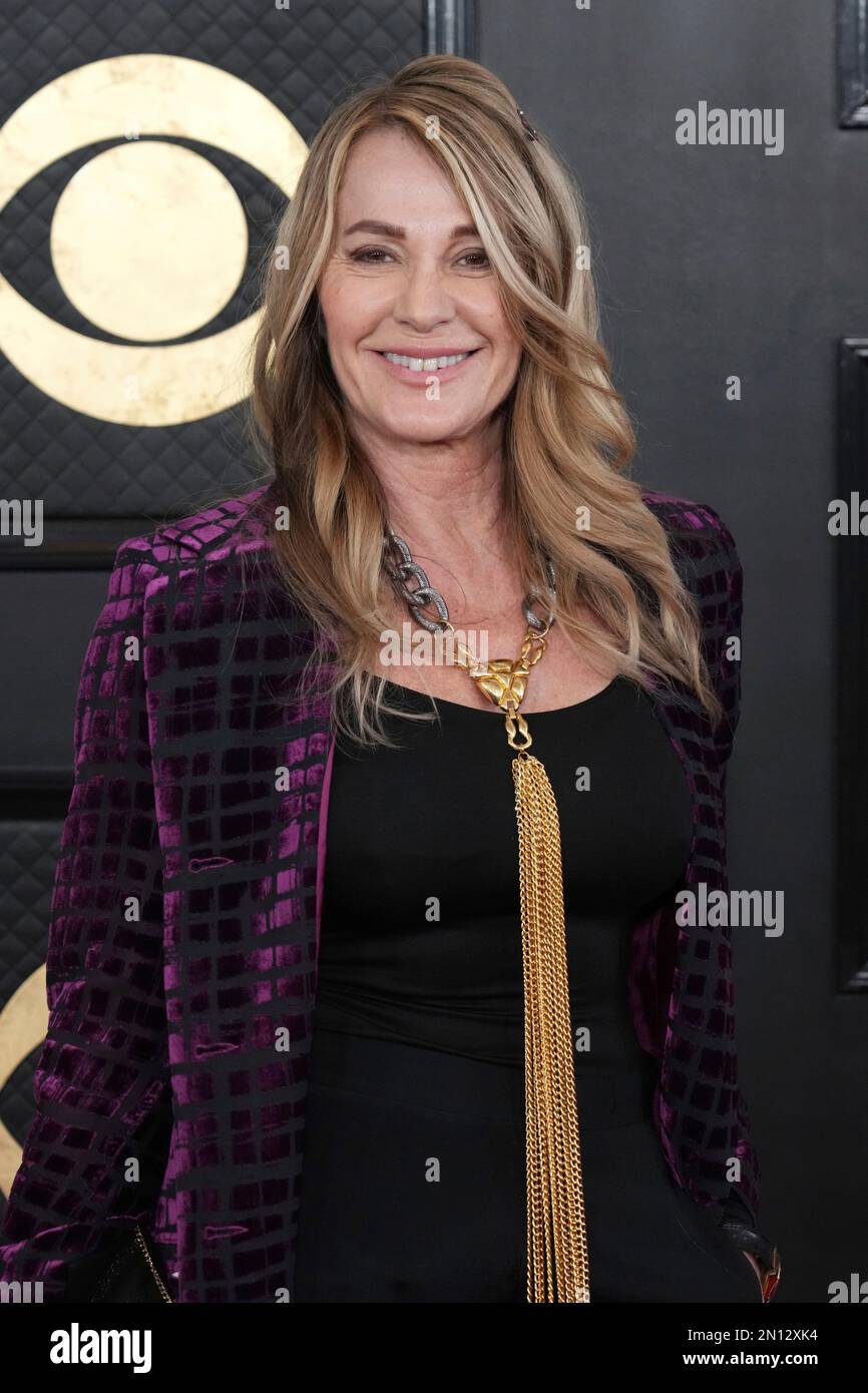 Nadia Comaneci arrives at the 65th annual Grammy Awards on Sunday, Feb ...