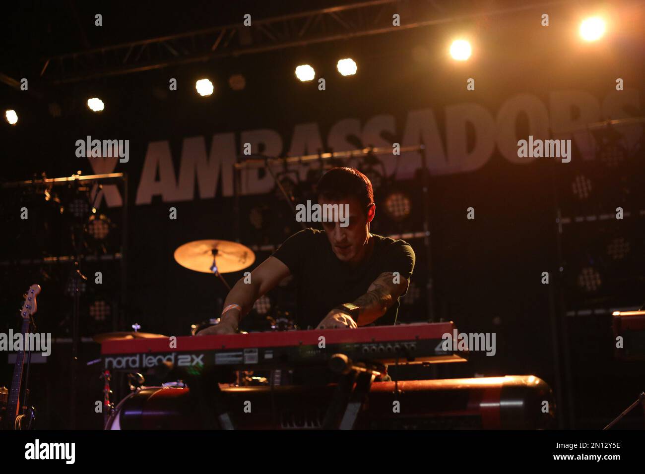 Michael Roman of Stokeswood performing with the X Ambassadors' The VHS ...