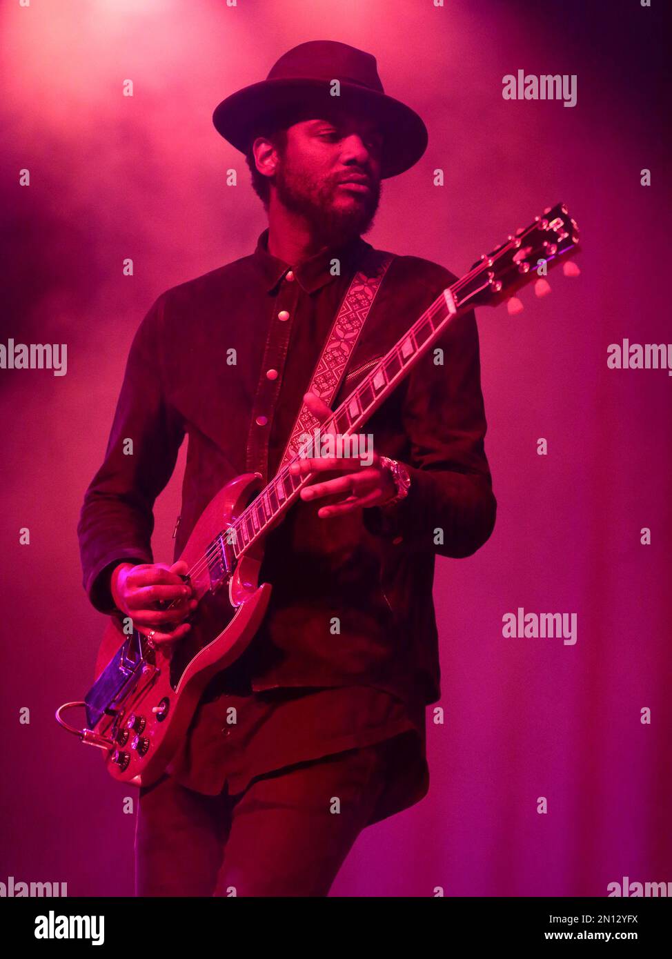 Gary Clark, Jr. performs in concert during his “The Story of Sonny Boy ...