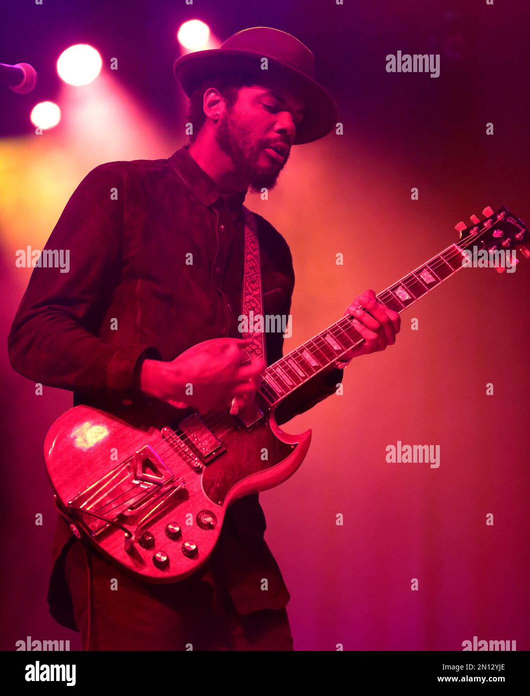 Gary Clark, Jr. performs in concert during his “The Story of Sonny Boy ...