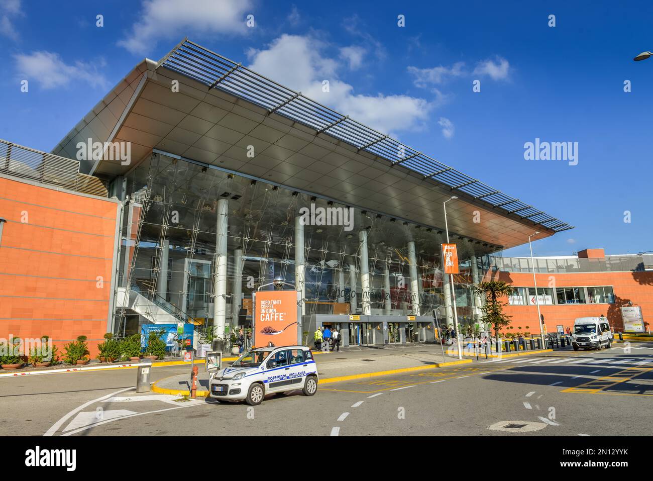 Main building, Capodichino Airport, Naples, Italy, Europe Stock Photo ...